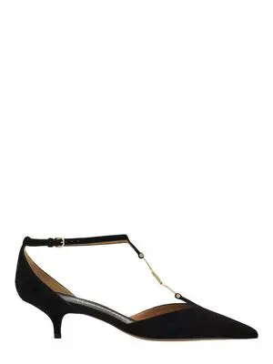 FERRAGAMO 40mm T-strap Buckle Pumps - Black