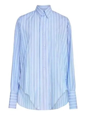 MAISON MARGIELA Striped Long-Sleeved Shirt