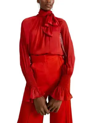 TEMPERLEY LONDON Quintette Blouse - Red