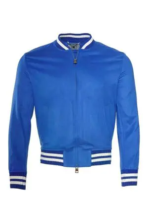 Kiton Kired Didier Ribbed-trim Jacket - Blue