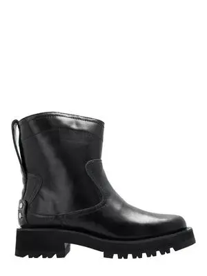 GANNI Pull-on Biker Boots - Black