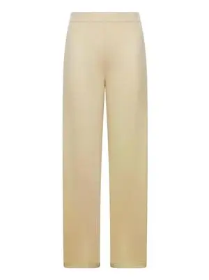 Max Mara Elasticated-waist Silk Trousers - Neutrals
