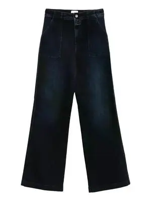 Closed Patch-pocket Wide-leg Jeans - Blue
