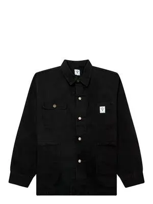 SOUTH2 WEST8 Cotton Canvas Shirt Jacket - Black