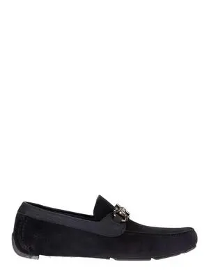 FERRAGAMO Gancini-embellished Loafers - Blue