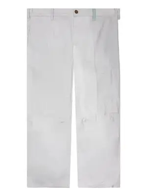 Marni Cotton-blend Trousers - White