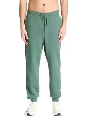 Y3 Cuffed French-terry Track Pants - Green