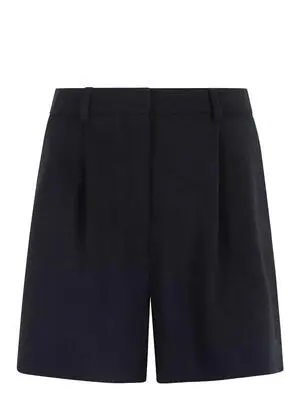 HERSKIND Tailored Pleated Shorts - Blue