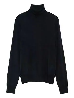 P.a.r.o.s.h Roll-neck Fine Knit Sweater - Blue