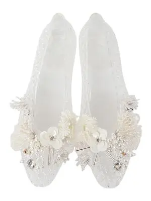 HEAVENLY JELLY Glam Embellished Jelly Shoes - Clear