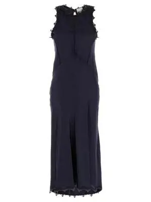 Isabel Marant Jadelia Satin Maxi Dress - Black