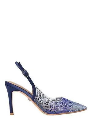 Carvela Positano Vinyl Embellished Heels - Blue