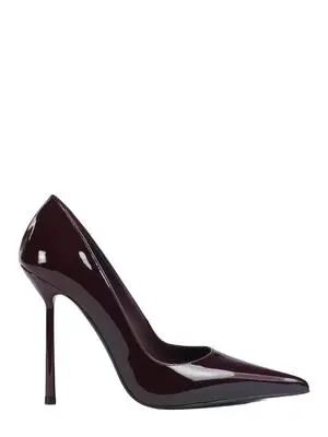 LE SILLA 120mm Bella Patent-Leather Pointed-Toe Pumps Red