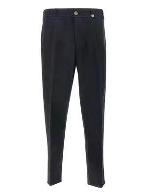 MYTHS Single-Pleat Wool Trousers Blue