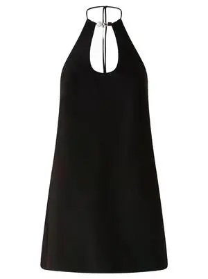 Pinko Halter-neck Tie-fastening Cocktail Dress - Black