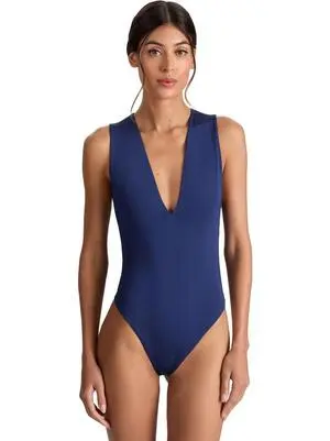 Alice + Olivia Olea Bodysuit - Navy