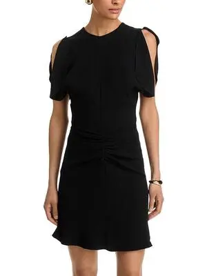 Victoria Beckham Gathered Waist Mini Dress - Black