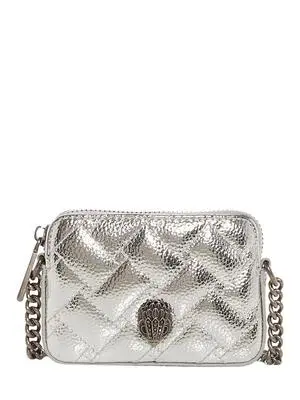 Kurt Geiger Micro Kensington Crossbody Bag - Silver