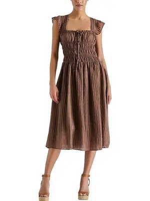 Steve Madden Maevelyn Midi Dress - Bitter Chocolate