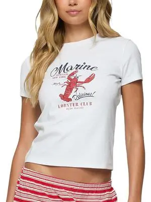 EDIKTED Lobster Club T-shirt - White
