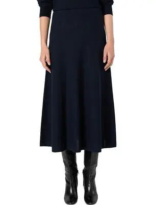 Gerard Darel Bia Midi Skirt - Navy