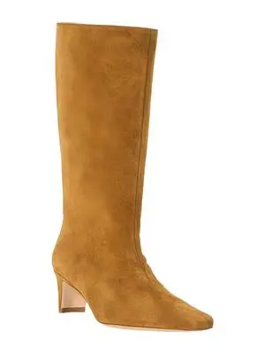 Staud Wally Suede Mid-calf Boots - Tan