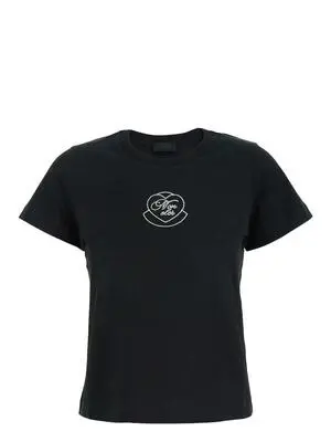 Moncler Heart-logo T-shirt - Black