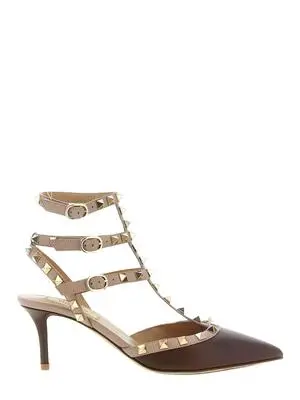 Valentino Garavani 65mm Rockstud Pumps - Brown