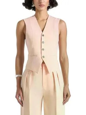 Manière De Voir Tailored Waistcoat - Pink