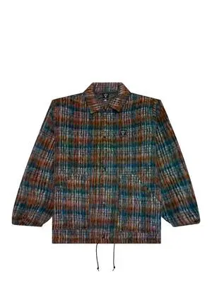SOUTH2 WEST8 Logo-patch Plaid Jacket - Brown