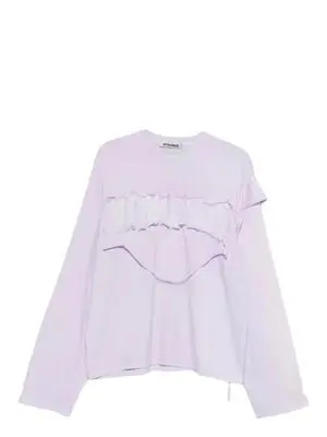 Ottolinger Distressed Long-sleeve Top - Purple