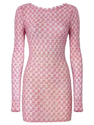 Missoni Patterned Mini Dress - Red