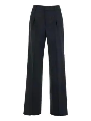 PT TORINO Pleat-detailed Trousers - Black