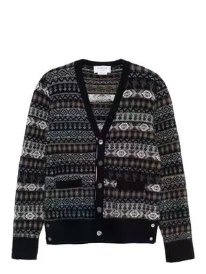 THOM BROWNE Fair Isle Wool Cardigan