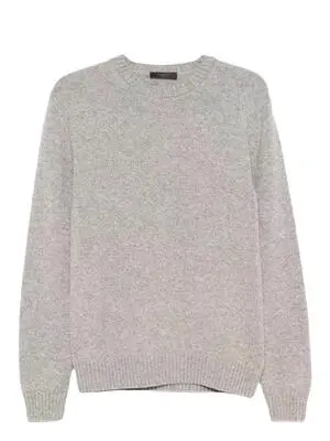ZANONE Crew-neck Wool Sweater - Grey