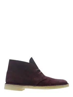 Clarks Suede Boots - Purple