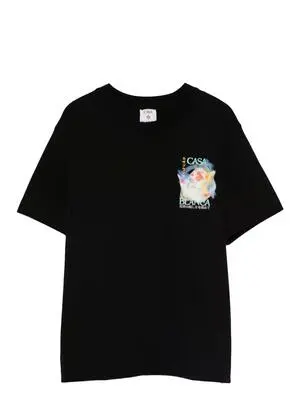 Casablanca Logo-print T-shirt - Black