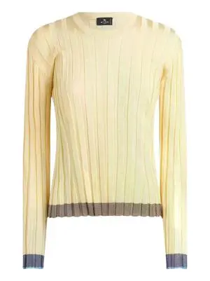 Etro Ribbed Knit Sweater - Yellow
