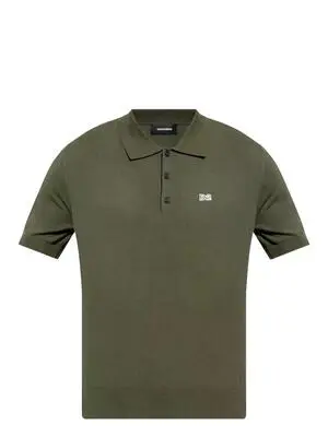 Dsquared2 Logo-embroidered Polo Shirt - Green