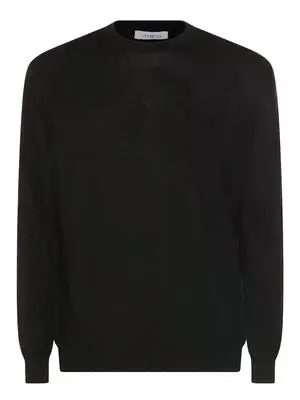 Malo Crew-neck Virgin-wool Sweater - Black