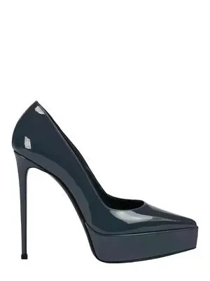 LE SILLA 140mm Uma Patent-leather Platform Pumps - Green