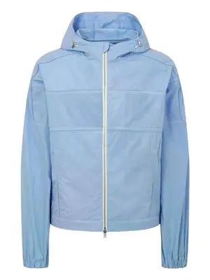 STUDIO TOMBOY Hooded Drawstring Jacket - Blue