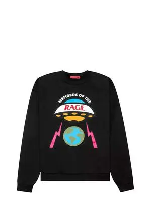 MEMBERS OF THE RAGE Crew-neck Sweatshirt With Graphic Prints - Black