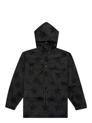 AWAKE NY Star-print Hooded Jacket - Black