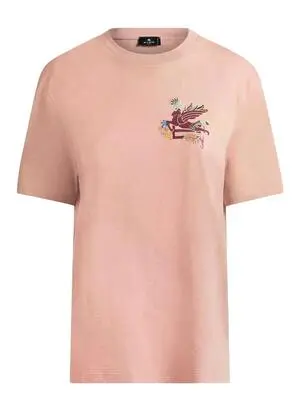 Etro Pegaso-motif T-shirt - Pink
