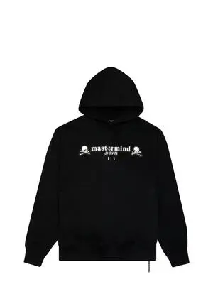 MASTERMIND WORLD Skull-appliqué Zip-up Hoodie - Black