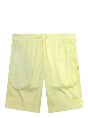 ADVISORY BOARD CRYSTALS Mesh Drawstring Shorts - Yellow