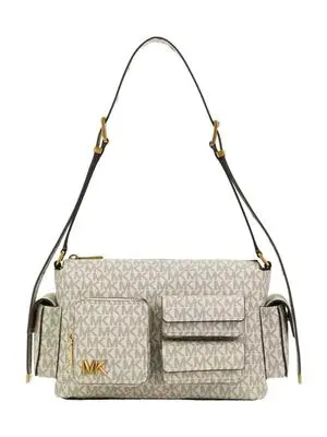 Michael Kors Dakota Monogram Shoulder Bag - Neutrals