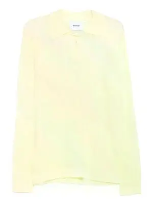 BONSAI Keyhole Polo-neck Sweater - Yellow