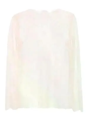 Alberta Ferretti Lace-trimmed Top - Pink